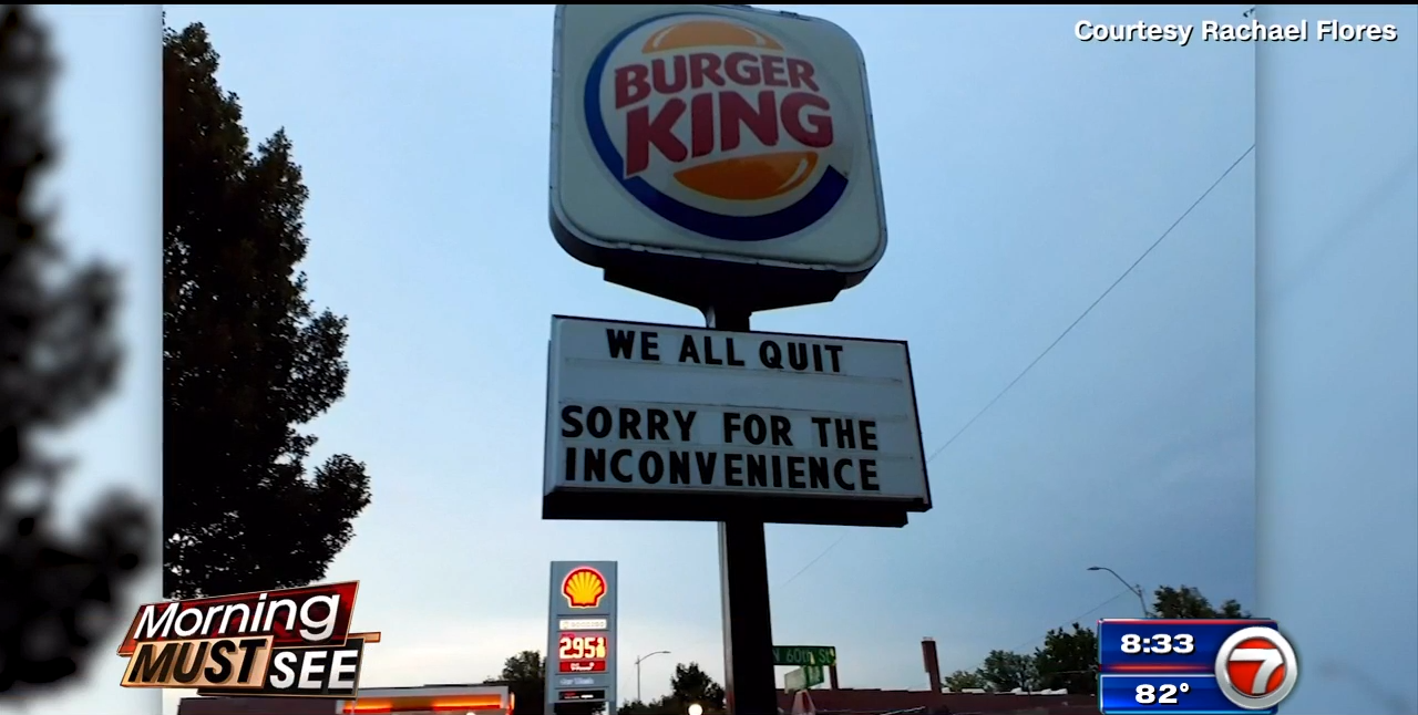 ‘WE ALL QUIT’: Burger King sign in Nebraska goes viral - WSVN 7News ...