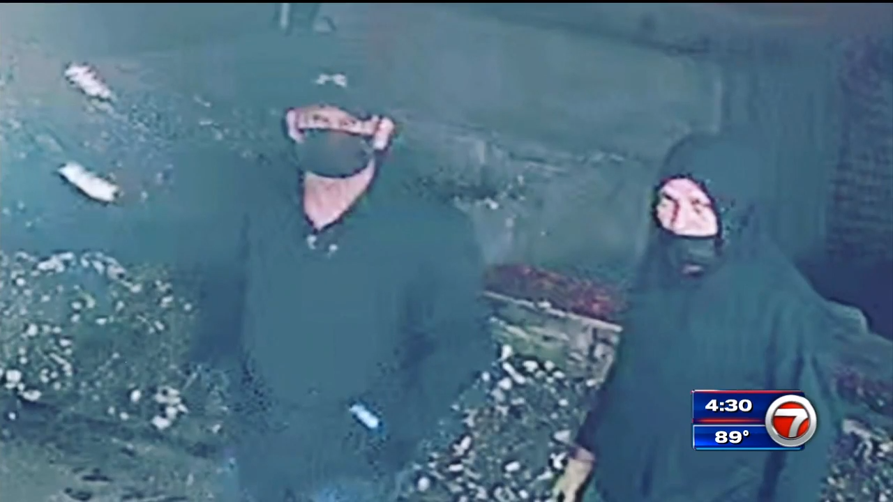 2 Crooks Caught On Camera Stealing Appliances From House Under