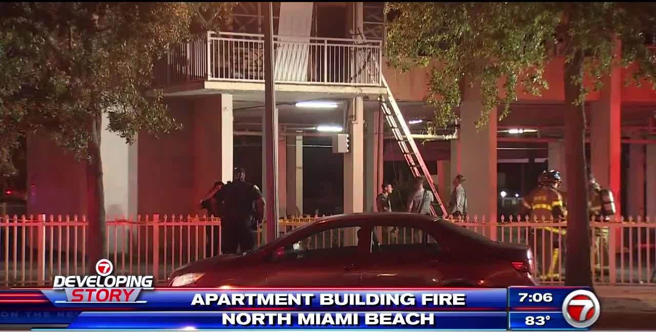 Firefighters extinguish fire at Crestview Towers in North Miami Beach ...