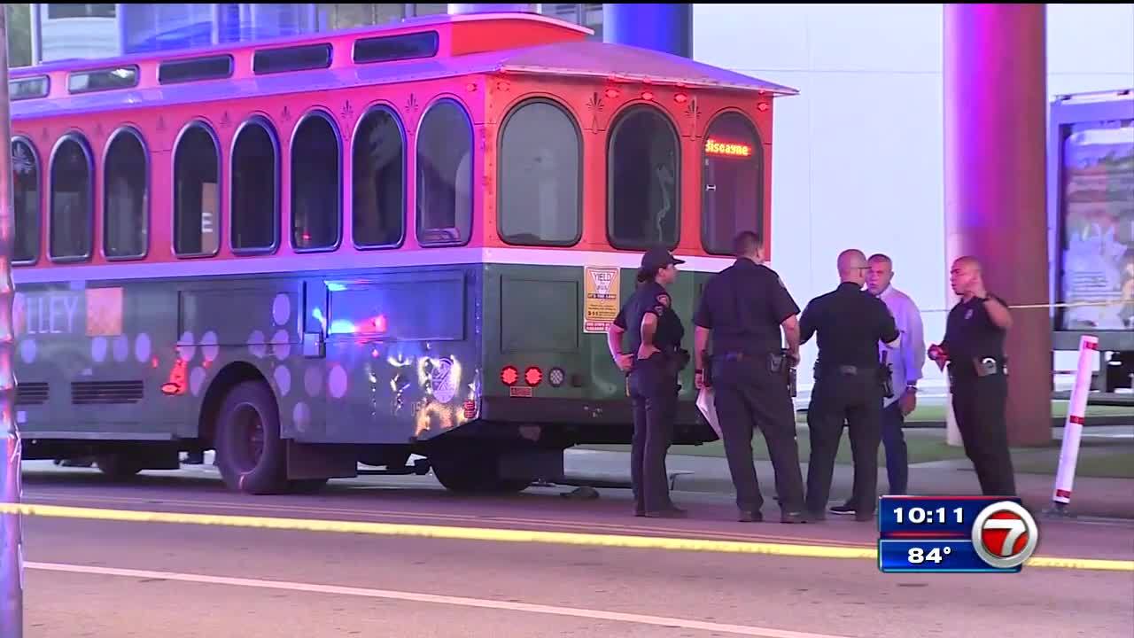 Man dies at hospital after being struck by trolley in Miami - WSVN ...