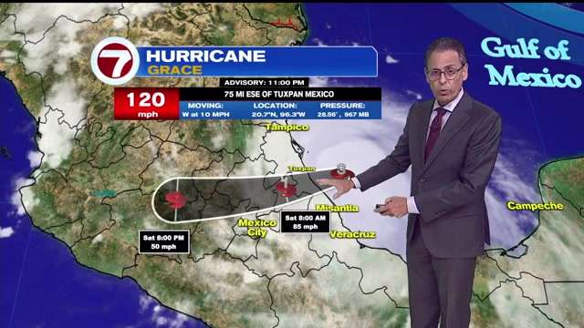 Hurricane Grace closes on Mexico’s Gulf coast as Category 3 storm ...