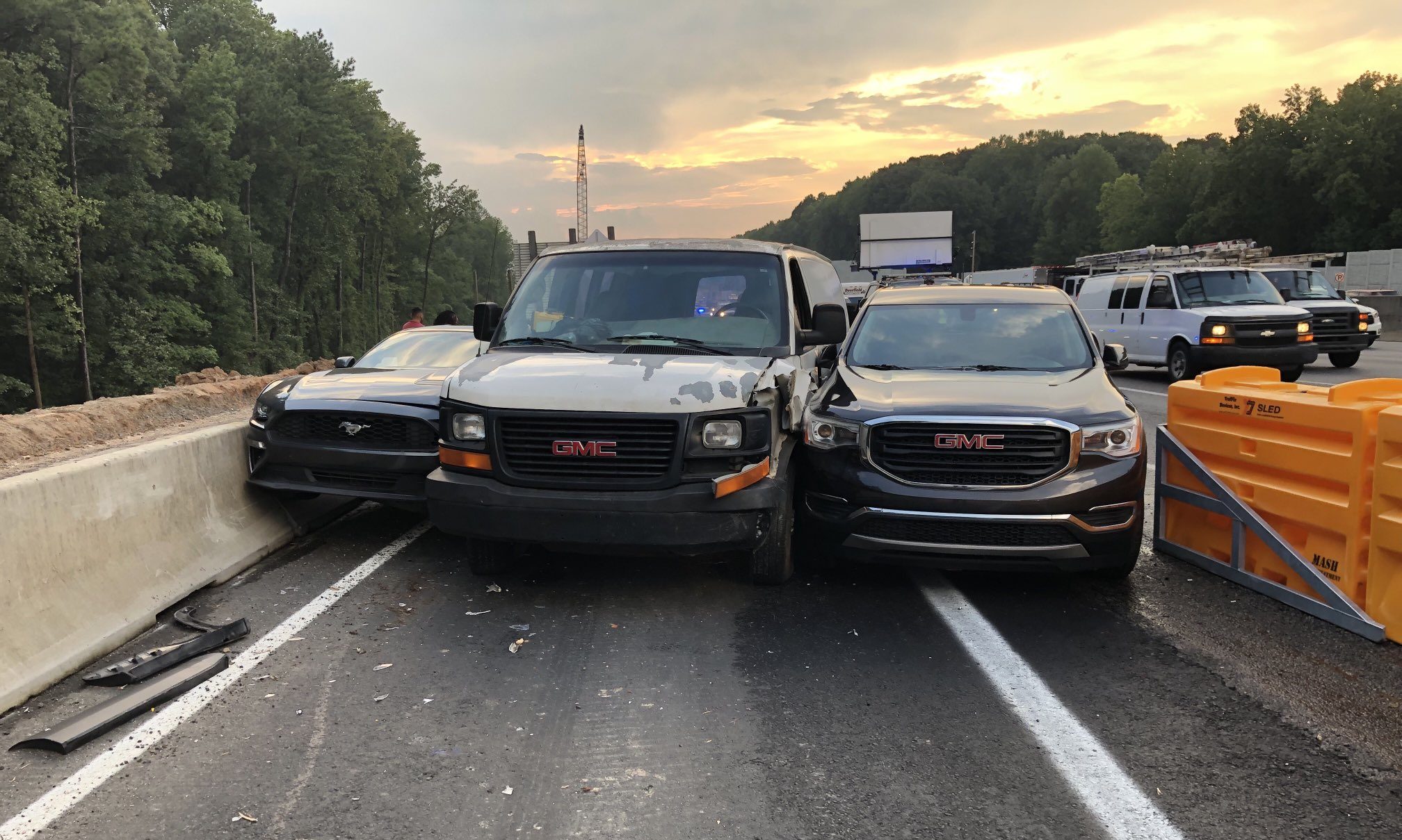 3 vehicles crash after trying to get off exit of Georgia highway at ...