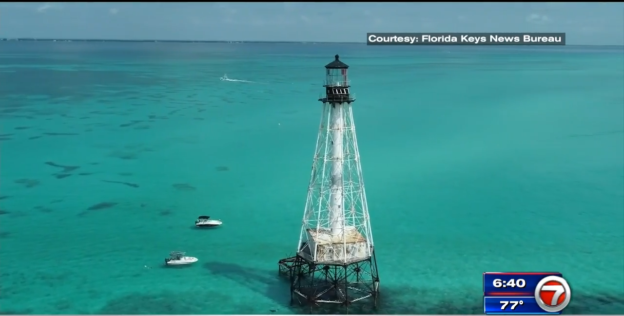 Alligator Reef Lighthouse in Islamorada to be restored - WSVN 7News ...