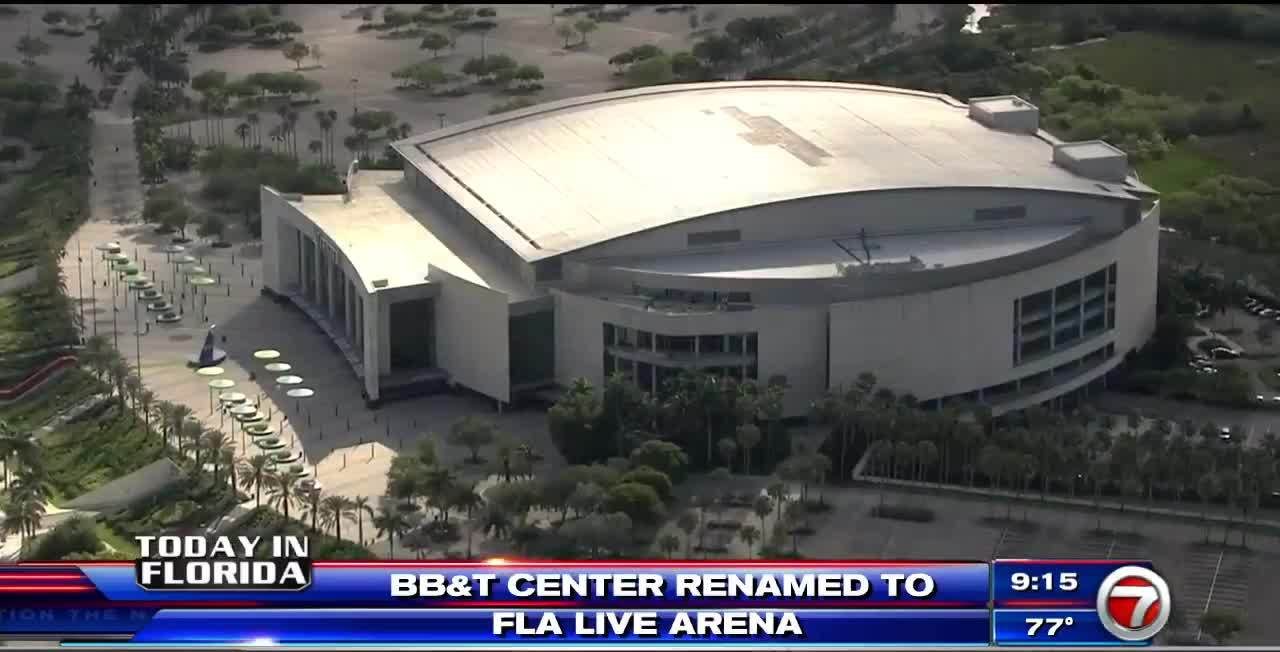 BB&T Center to be named FLA Live Arena temporarily - WSVN 7News | Miami ...