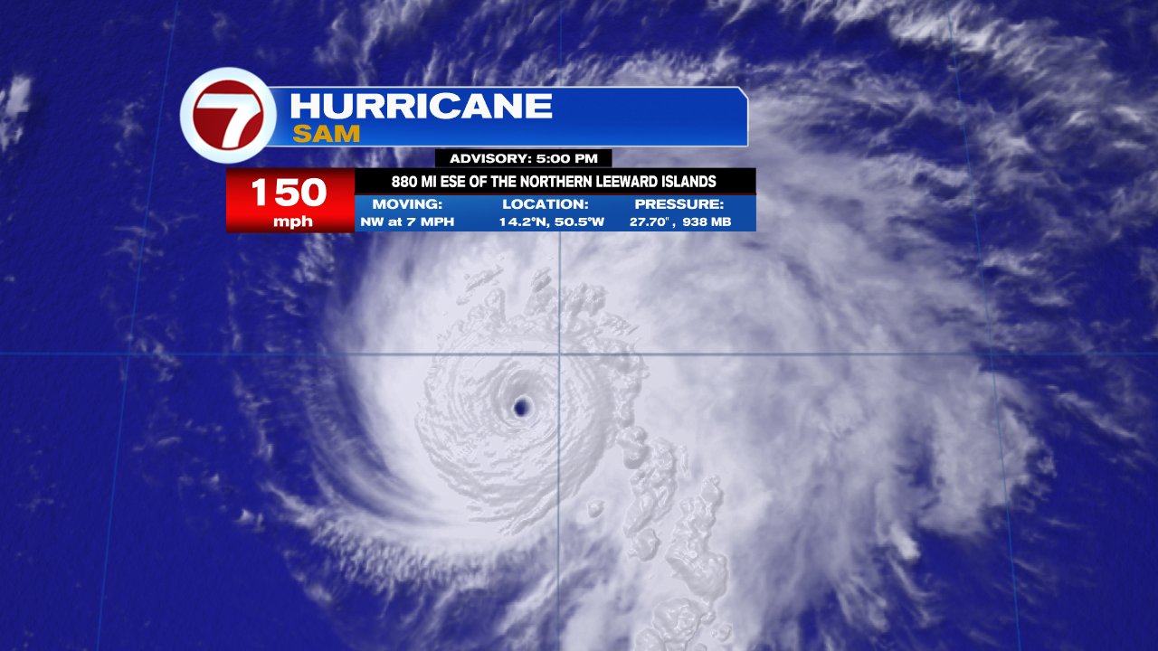 Forecasters: Sam a major hurricane, but intensity to vary - WSVN 7News ...