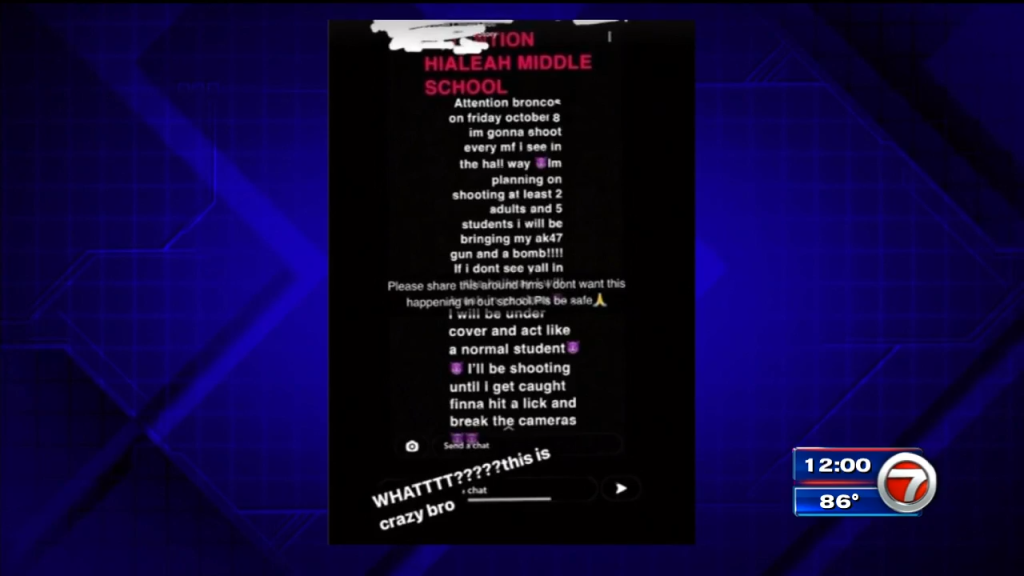 Extra police presence at Hialeah Middle School after social media ...