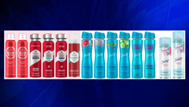 Some Old Spice and Secret deodorants recalled after cancer-causing ...