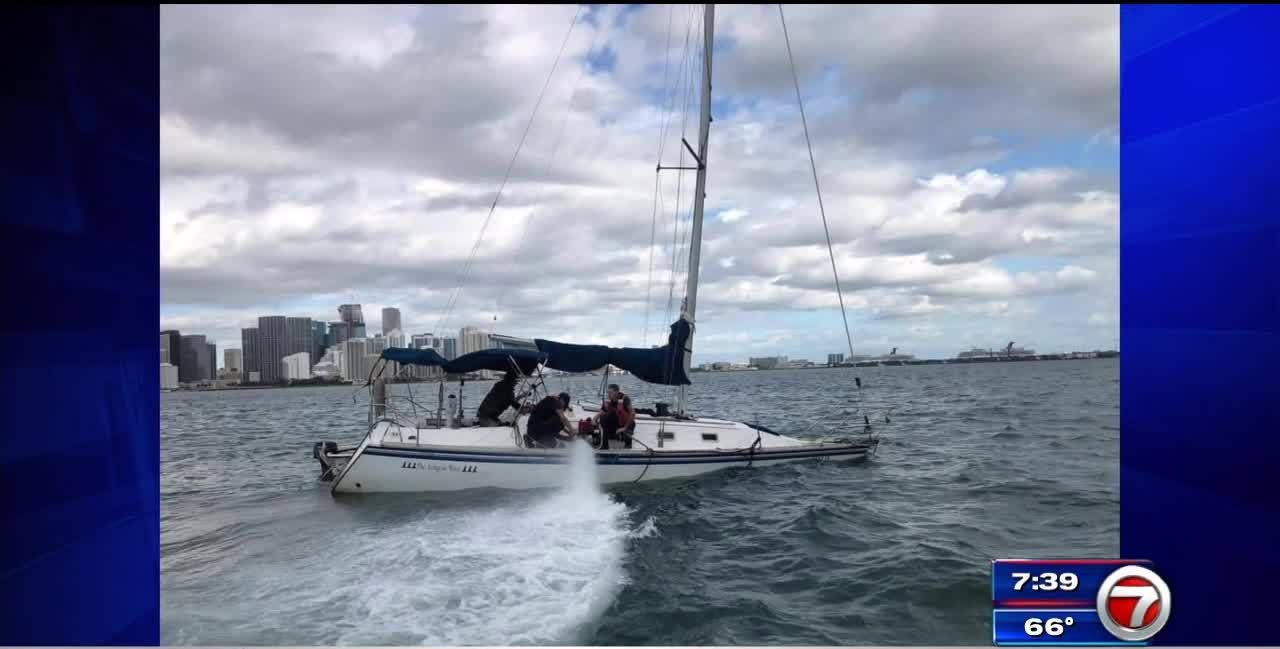 Coast Guard helps prevent boat from sinking - WSVN 7News | Miami News ...
