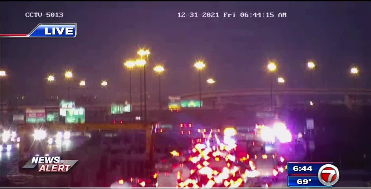 All lanes of I-595 blocked following car accident in Fort Lauderdale ...