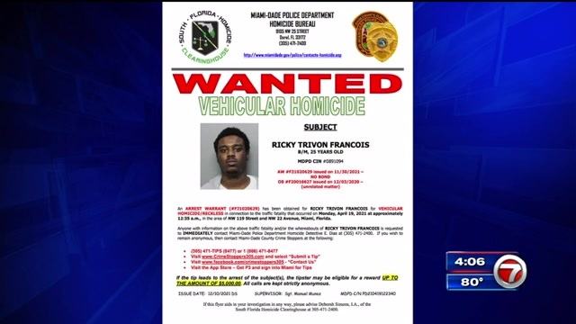 Police Release Picture Of Suspect In Deadly Nw Miami Dade Hit And Run