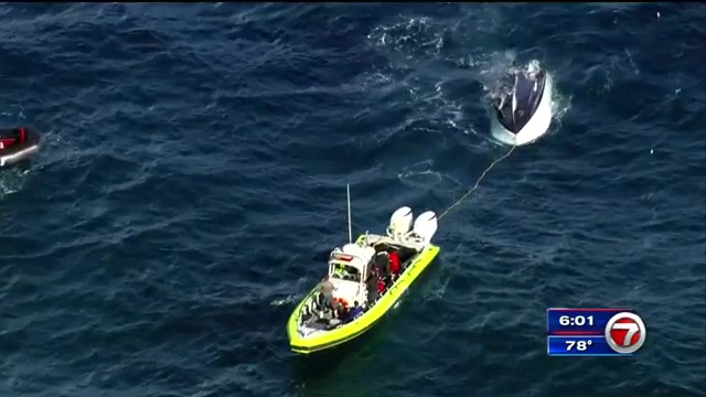 3 Rescued From Sinking Boat Off Haulover Beach Wsvn 7news Miami