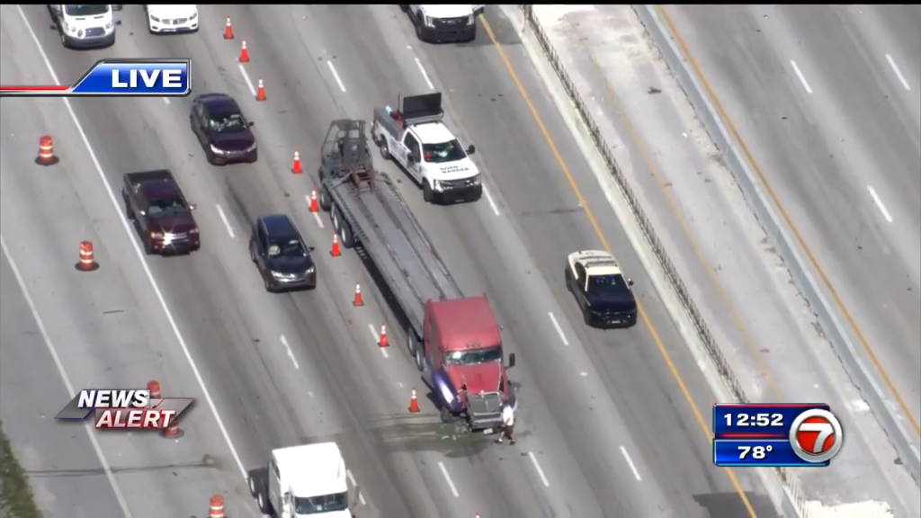 Crash involving two tractor-trailers causes traffic delays in Fort ...