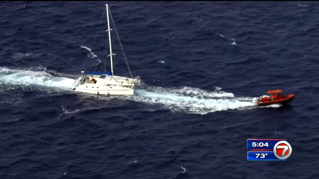 Man, dog rescued after boat takes on water near Haulover Inlet – WSVN ...
