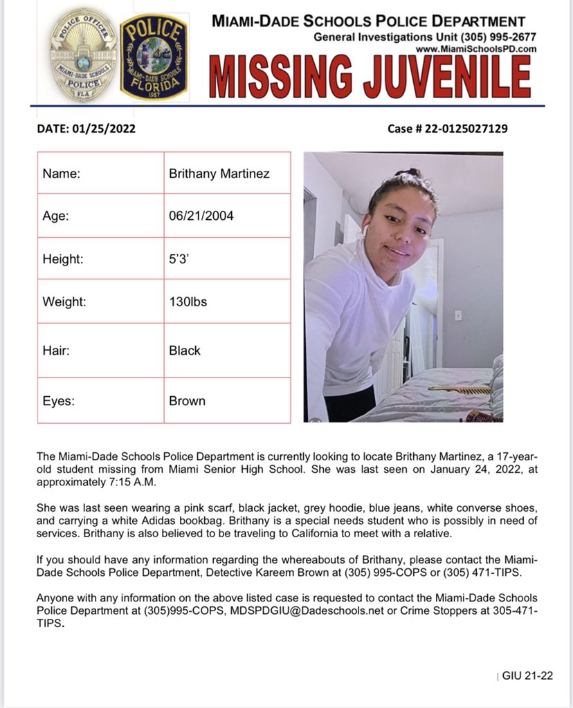 Missing Miami Senior High School student found safe in Minnesota – WSVN ...