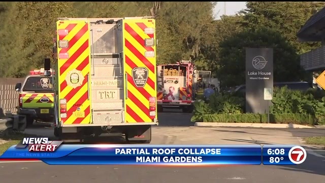 Miami Gardens apartment building deemed safe after partial roof ...
