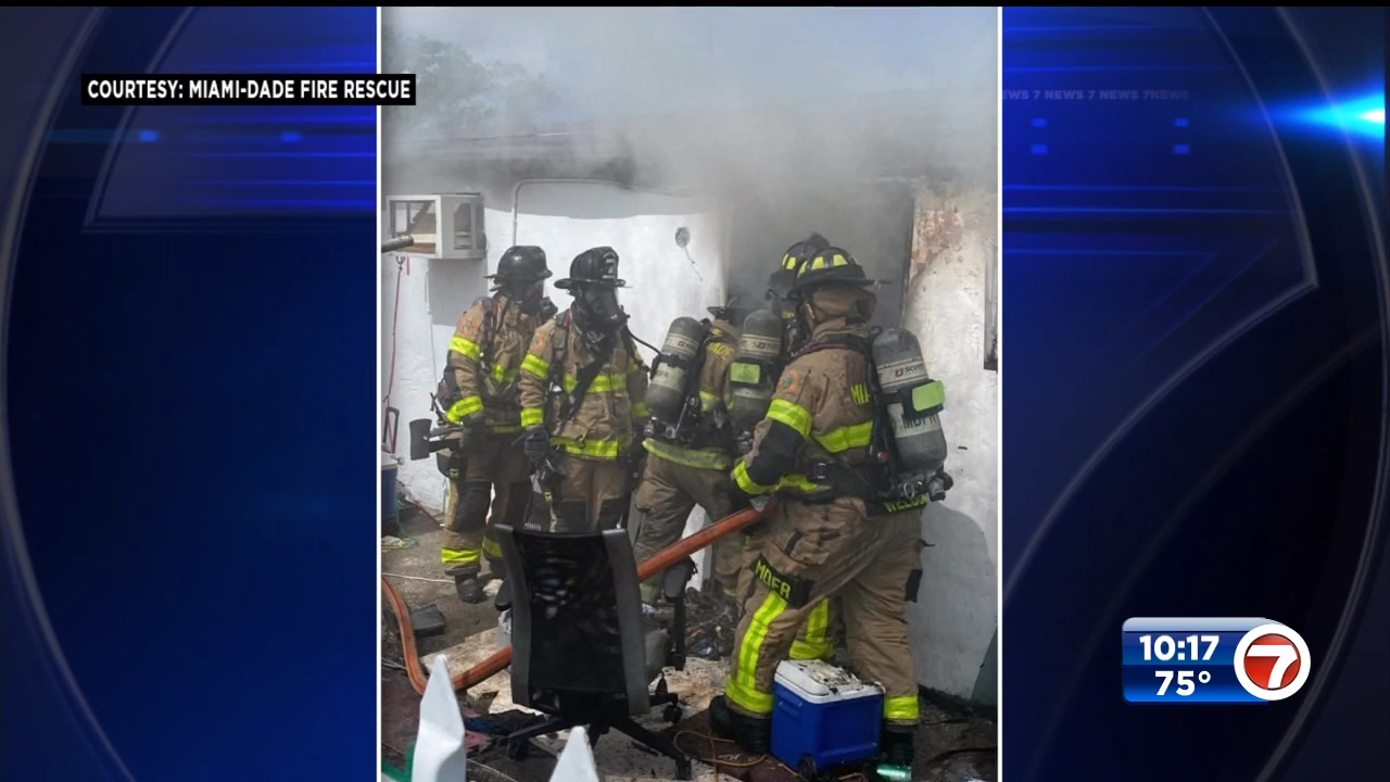 Crews put out house fire in NW Miami-Dade; no injuries - WSVN 7News ...