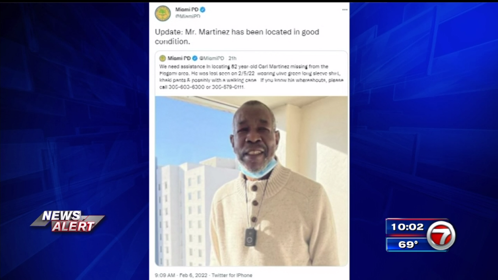 82-year-old Miami man who went missing found safe – WSVN 7News | Miami ...