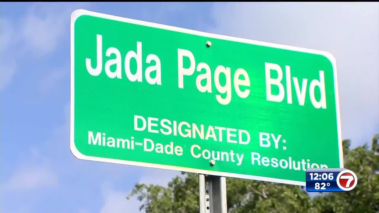 Street named Jada Page Boulevard to honor life of 8-year-old fatally shot in 2016 - WSVN 7News ...