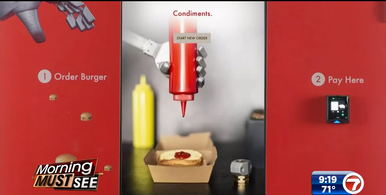 Company launches new robot burger machine — RoboBurger - WSVN 7News ...
