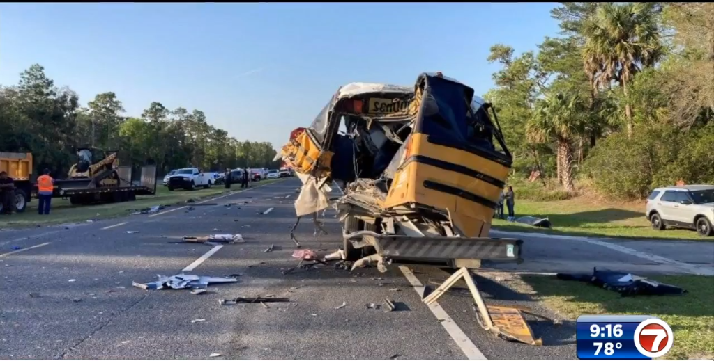 Students injured, 2 serious after school bus crash near Ocala – WSVN ...