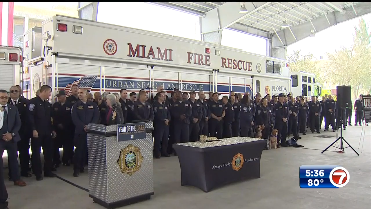Florida fire marshal awards rescuers for efforts during Surfside condo ...