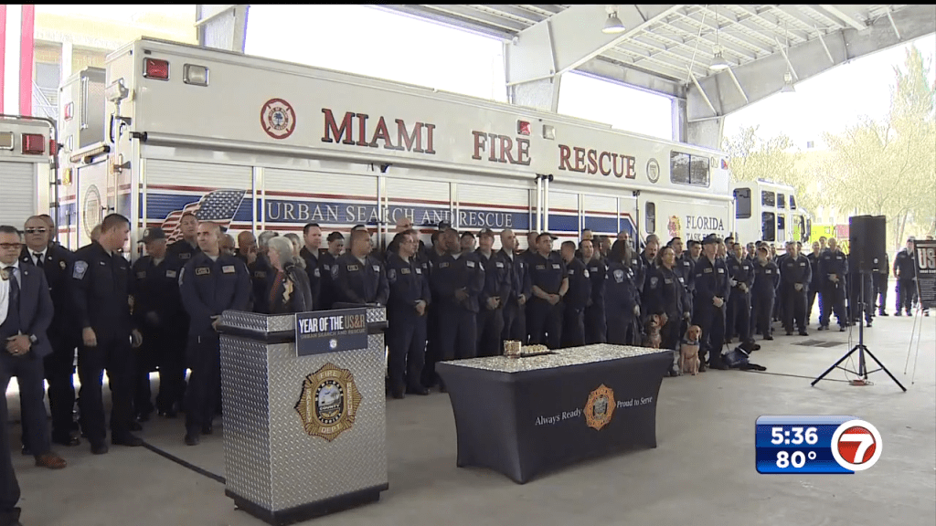 Florida fire marshal awards rescuers for efforts during Surfside condo ...