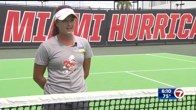 Russian invasion hits home for UM tennis player from Ukraine – WSVN ...