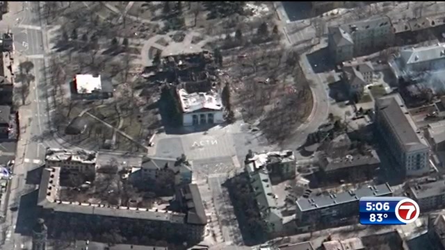 Officials: 300 dead in airstrike on theater in Mariupol - WSVN 7News ...