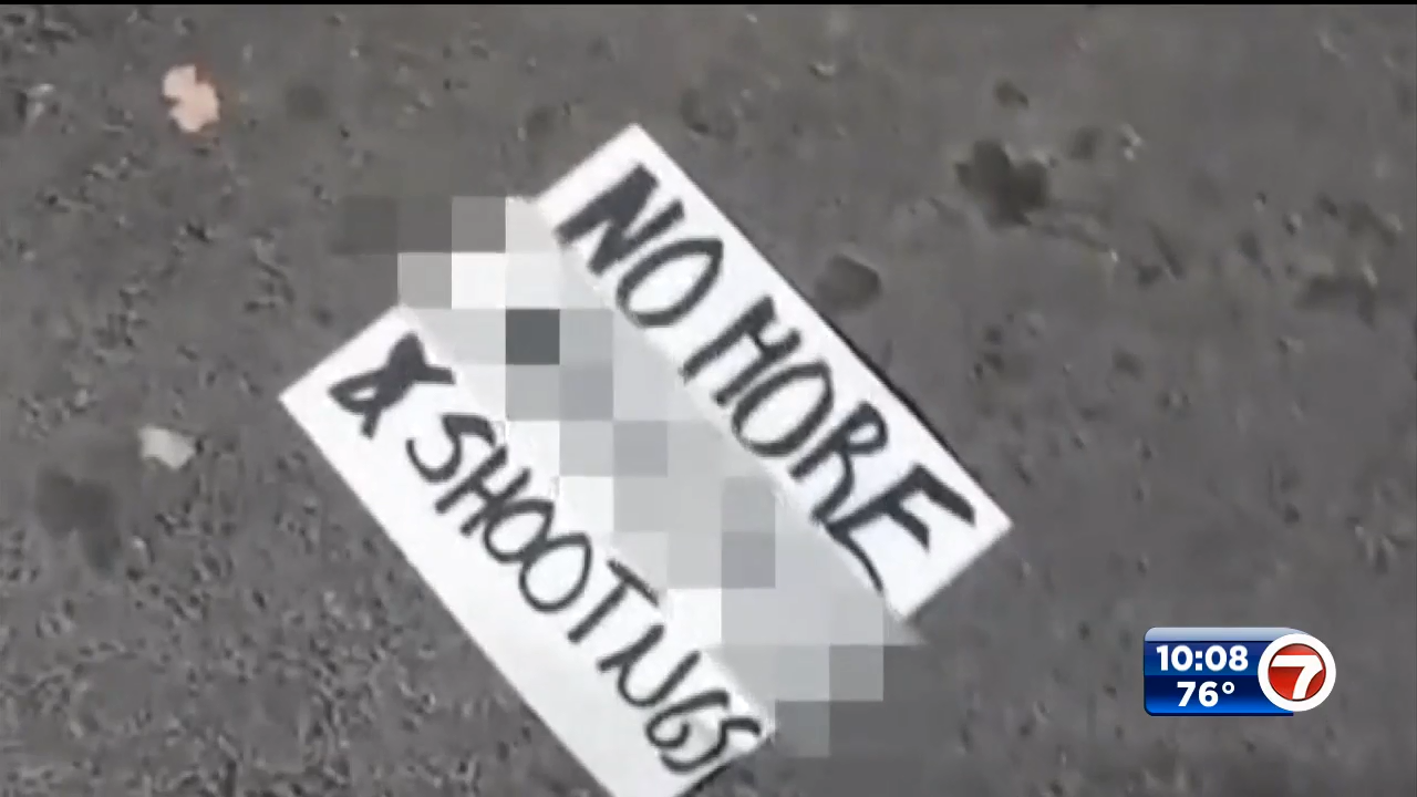 Hateful handwritten messages scattered around Miami Beach; police say ...
