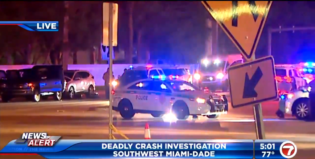 At least 1 dead after crash in SW Miami-Dade – WSVN 7News | Miami News ... At least 1 dead after crash in SW Miami-Dade – WSVN 7News | Miami News ...
