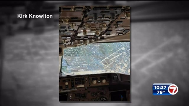 Delta pilots land jet safely after cockpit windshield cracks – WSVN ...