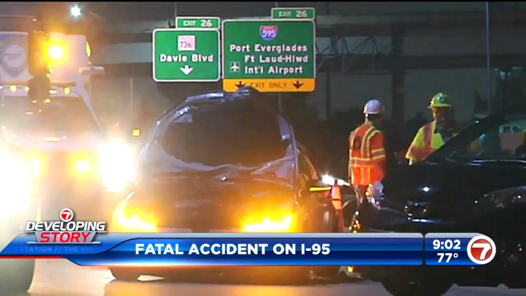 Pedestrian killed, driver hospitalized after crash on I-95 in Fort Lauderdale – WSVN 7News ...