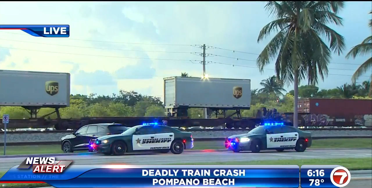 Pedestrian Struck Killed By Train In Pompano Beach Wsvn 7news