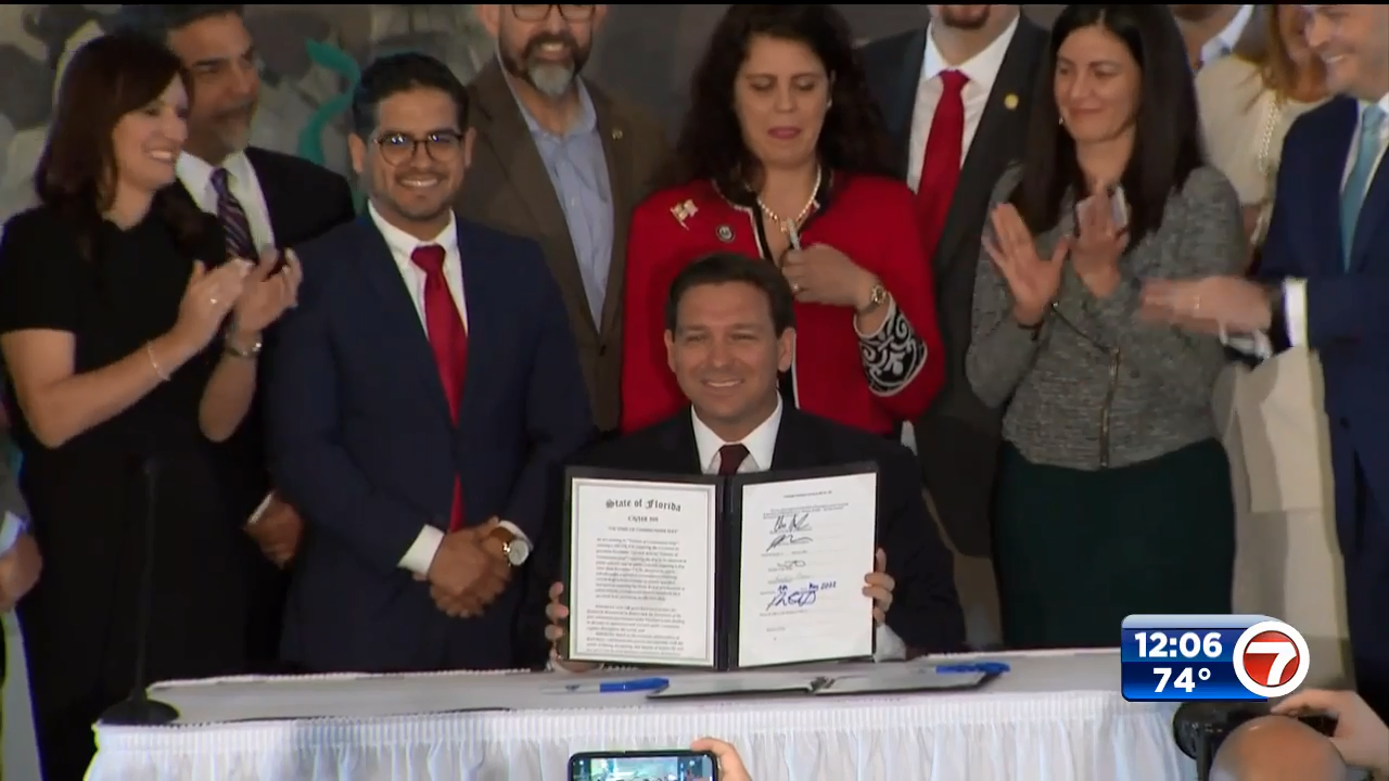 DeSantis signs several bills in South Florida, includes money to ...