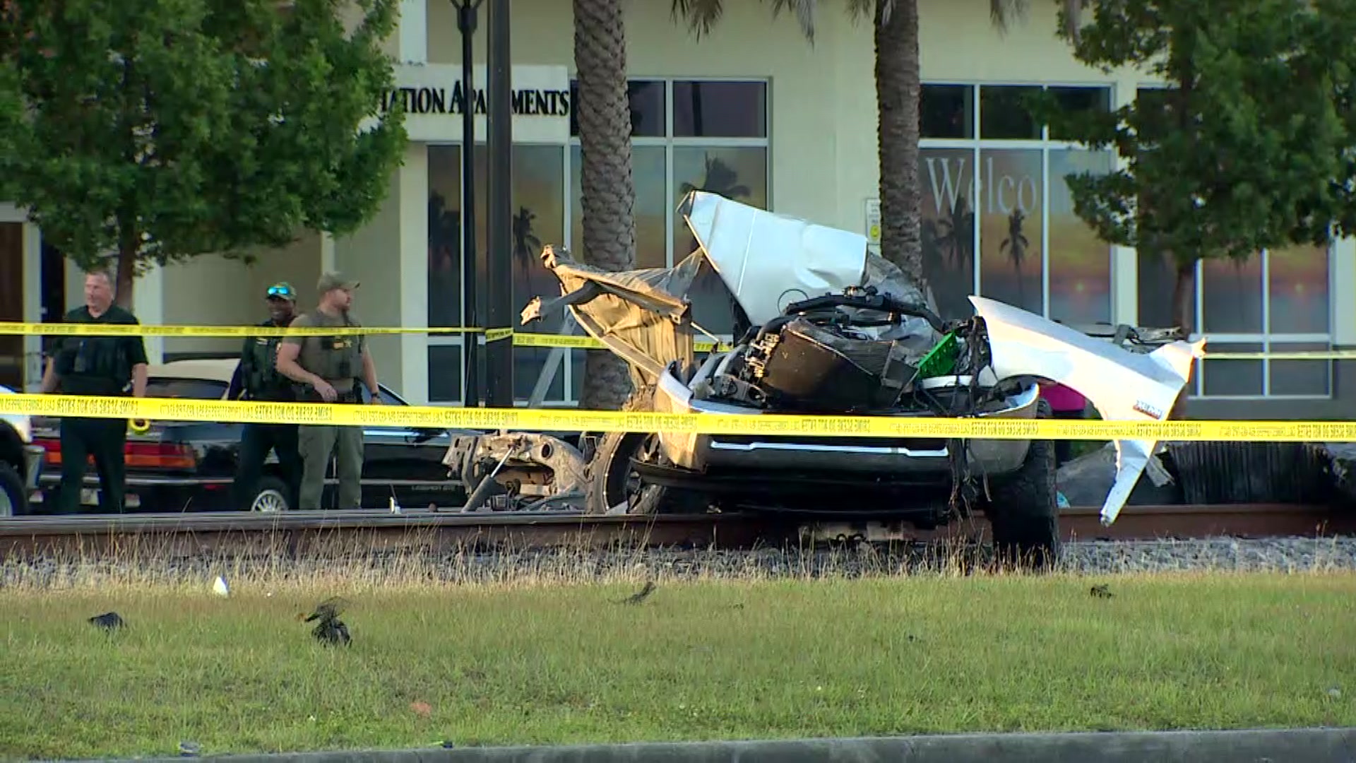 Driver dies after car collision with Brightline train in Pompano Beach ...