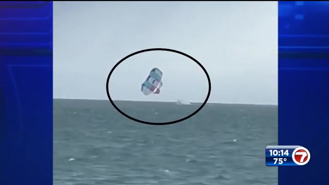 Video shows woman, 2 children dragged by parasail prior to fatal crash ...