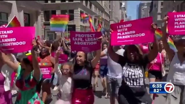 Pride parades march on with new urgency across US - WSVN 7News | Miami ...