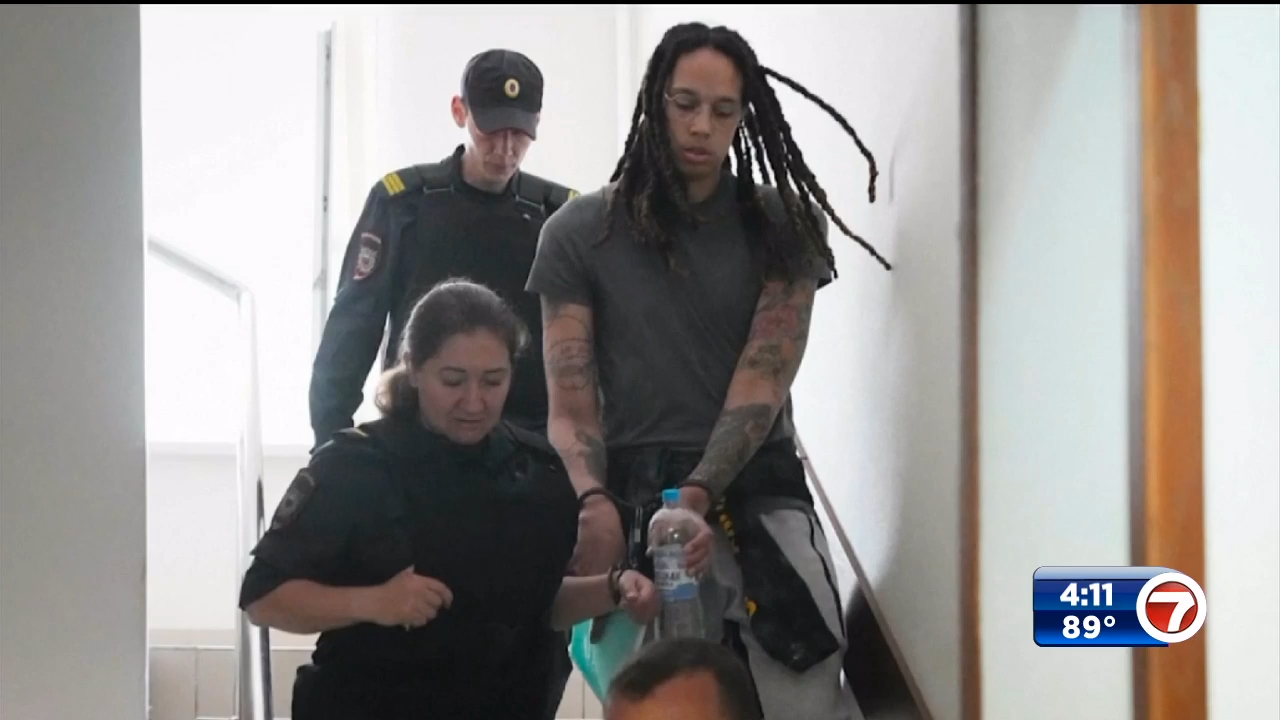 US basketball star Griner appears in Russian court - WSVN 7News | Miami ...