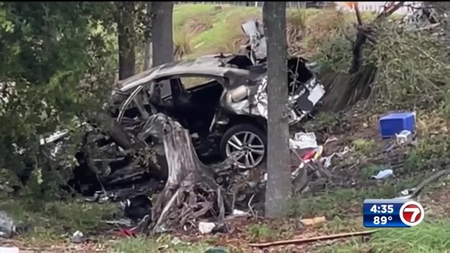 Driver Killed In Fiery Rollover Crash On I 95 In Nw Miami Dade Wsvn