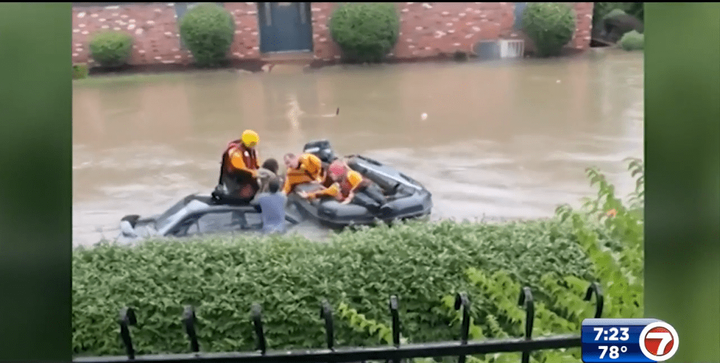 At least 1 killed as record rainfall causes widespread flash flooding ...