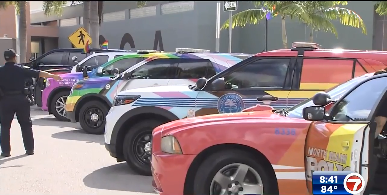 South Florida police departments gather to celebrate LGBTQ community ...