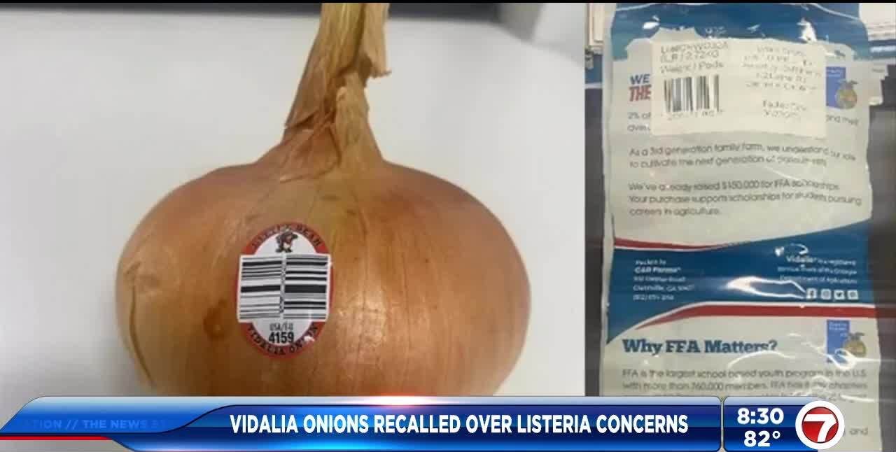Vidalia onions recalled over listeria contamination concerns - WSVN ...