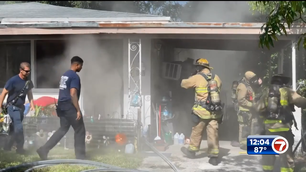 Two displaced after house catches fire in Fort Lauderdale - WSVN 7News ...