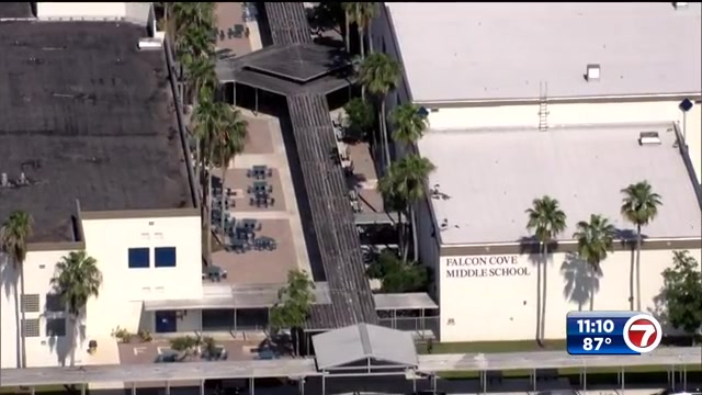 Lockdown lifted at Falcon Cove Middle School in Weston after report of ...