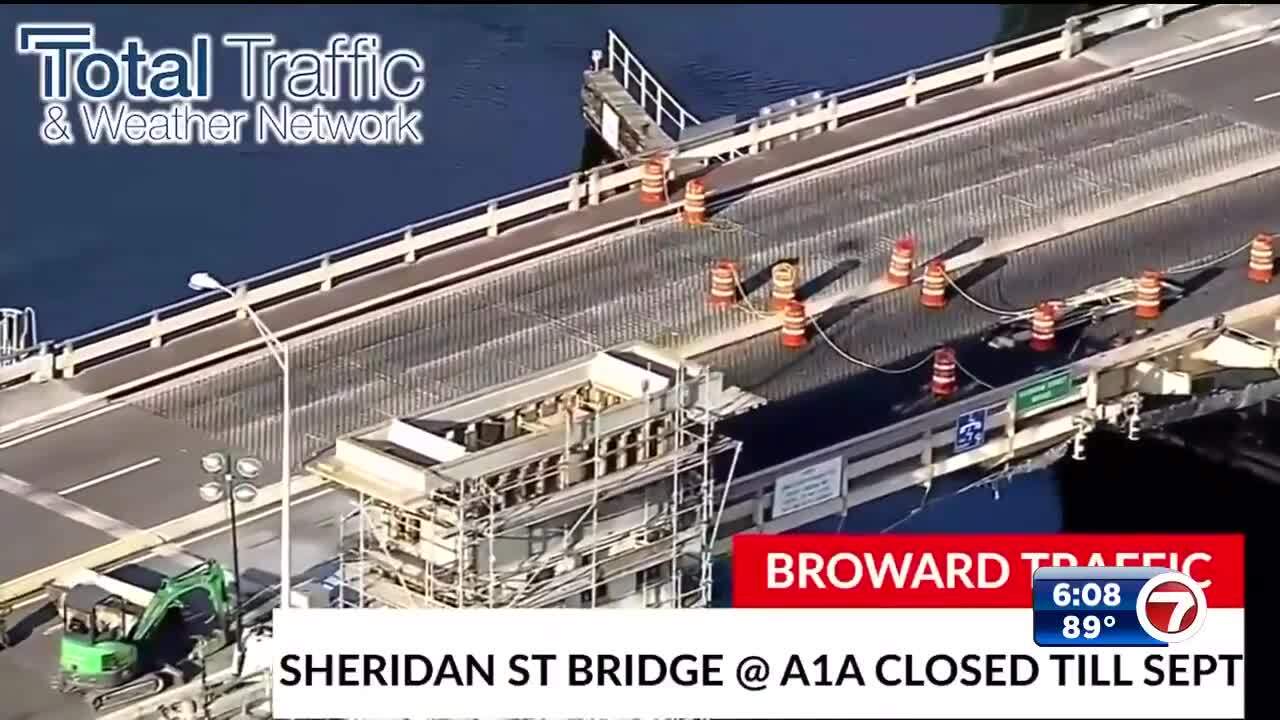 Sheridan Street drawbridge opening pushed back to October - WSVN 7News ...