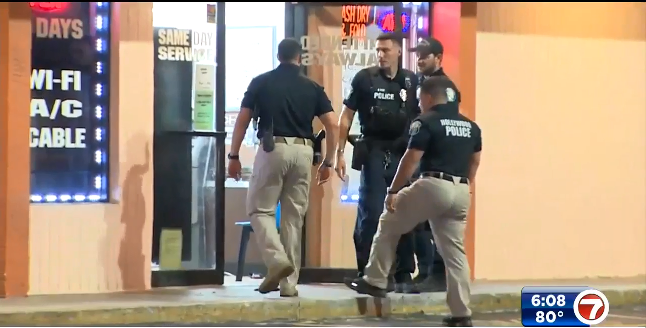 2 Transported To Hospital After Shooting Outside Hollywood Laundromat