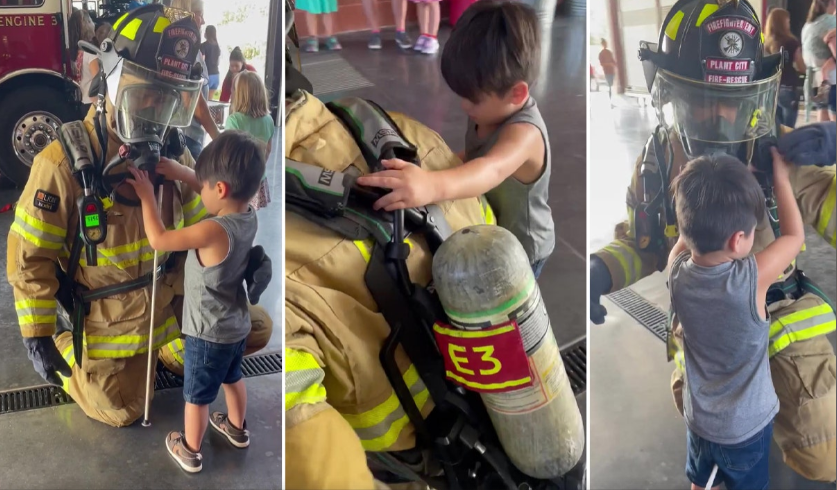 Plant City fire station provides hands-on experience for blind 6-year ...