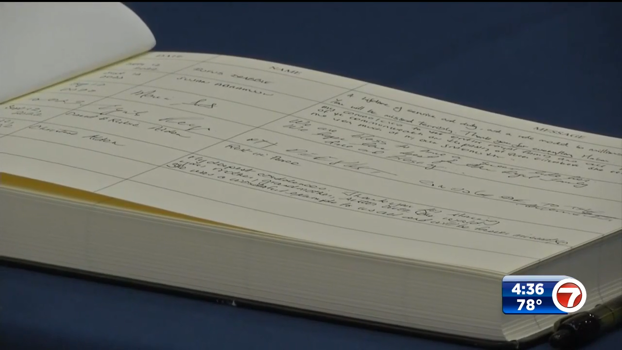 Residents of South Florida write condolence messages at British ...