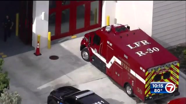 Lauderhill Fire Rescue truck shot multiple times while heading to call ...