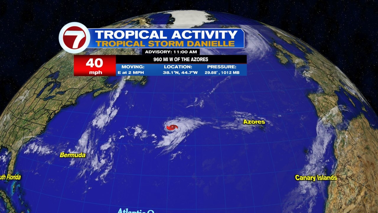 Tropical Storm Danielle forms in the Atlantic - WSVN 7News | Miami News ...